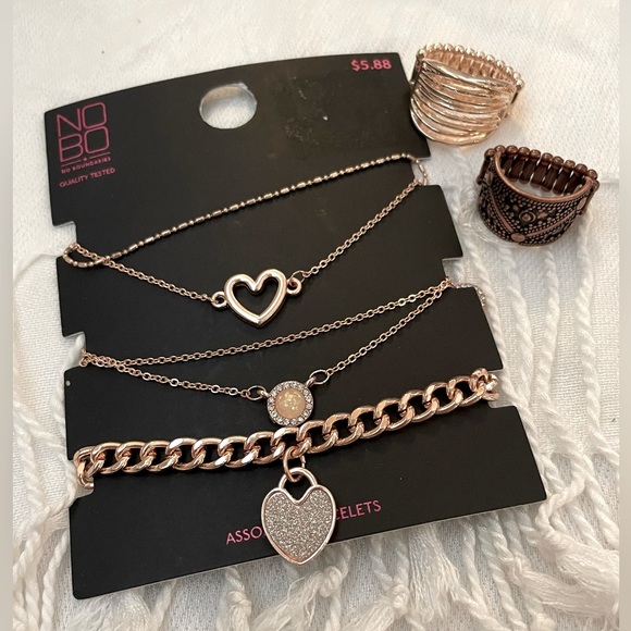 paparazzi | Jewelry | 3 No Boundaries Bracelets 2 Paparazzi Rings ...